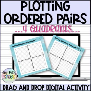 Coordinate Plane Plotting Ordered Pairs Quadrants Digital By Ms Pats Store