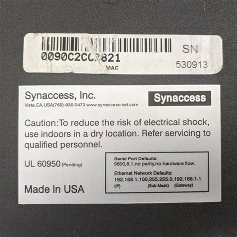 Synaccess Netbooter Np 08 Network Power System Pdu Ebay