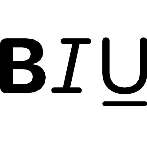 Bold Italic Underline Vector SVG Icon SVG Repo