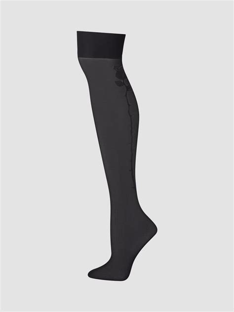 Buy Me Roses Thigh High Stockings In Black Savage X Fenty Uk United