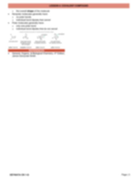 SOLUTION IOC Lesson 4 Covalent Compound Studypool