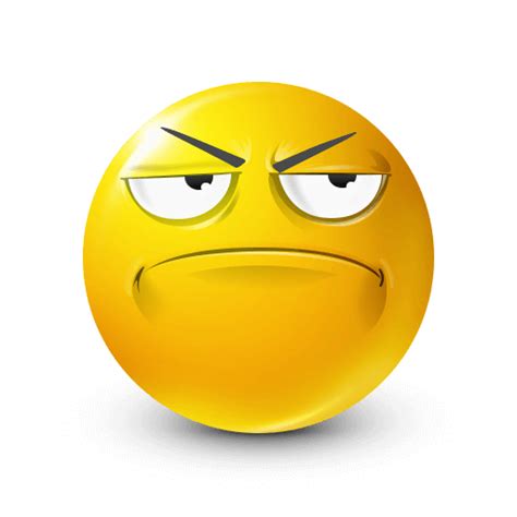 Annoyed Blue Emoji