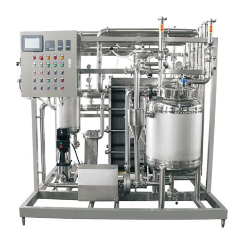 1t H Flow Pasteurizer High Temperature Fruit Juice Pasteurizer Wahaha Lactobacillus Beverage