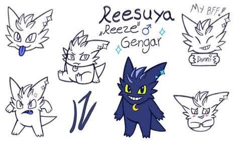 Sketch Concept Shiny Gengar By Inzanie26 On Deviantart