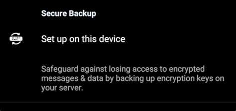 Key Backup Status · Issue 1816 · Element Hqelement Android · Github