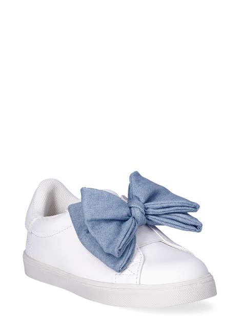Wonder Nation Girls Bow Sneakers