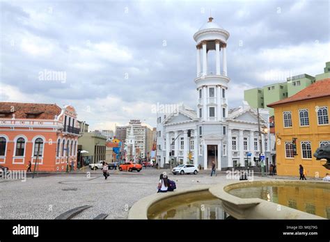 Curitiba Brazil October 7 2014 People Visit The Old Town Of