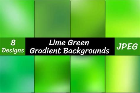 Lime Green Gradient Backgrounds Graphic By Vycstore · Creative Fabrica