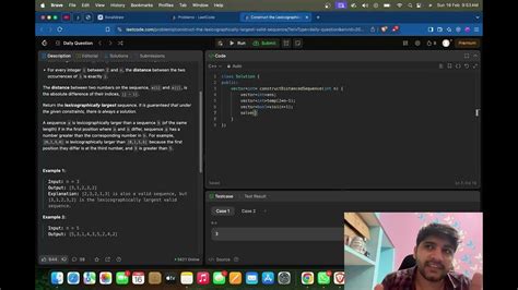 Leetcode Daily Challenge 16th Feb 2025 1718 Construct The Lexico Largest Valid Sequence