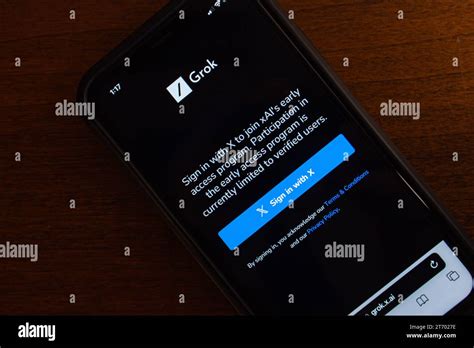 Website Of Grok Seen In IPhone On Nov XAI Unveiled Grok An AI Chatbot That Is Integrated