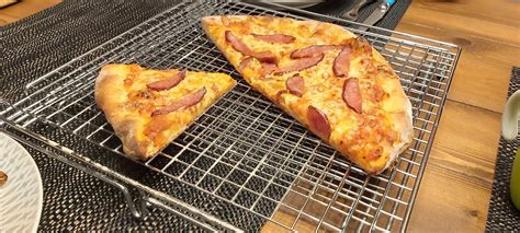 First Pizza Made On My Stone And Launched From A Peel Double Smoked