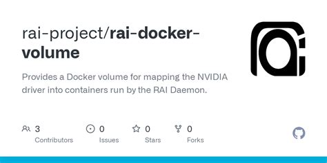 GitHub Rai Project Rai Docker Volume Provides A Docker Volume For