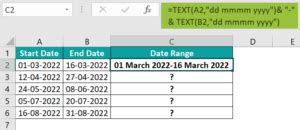 Date Range In Excel What Is It How To Use Examples Template