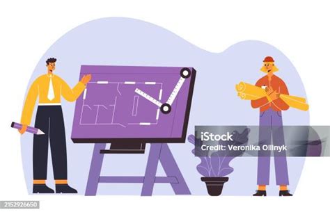 건축업자 엔지니어 건축가 직업적인 건축 팀 노동자 개념 남성과 여성 캐릭터 건설 산업에 대한 스톡 벡터 아트 및 기타 이미지 건설 산업 건설업자 건축 Istock
