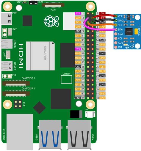 Lektion 05 Gyroskop Und Beschleunigungsmessermodul Mpu6050 — Sunfounder Universal Maker
