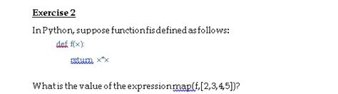 Solved Exercise 2 In Python Suppose Functionfis Defined As