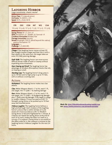 Flesh Golem 5e Stat Block Dungeons And Dragons Homebrew Dungeons And