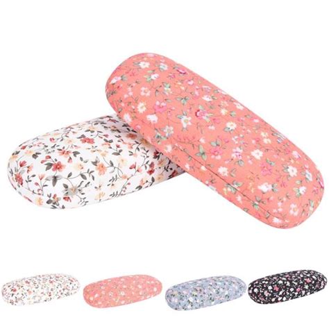 Dukeen Sunglasses Case Portable Floral Sunglasses Hard Eyeglasses Case