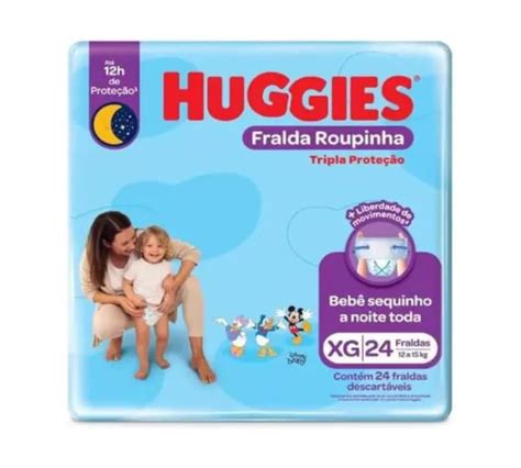 Fralda Huggies Tripla Proteção Roupinha Xg 24 Unidades Em Promoção No