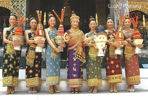 My Postcard Page Laos ~ Nang Sangkhan Miss New Year At Pii Mai Festival