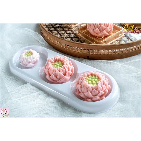 พร้อมส่ง แท้ คมชัด พิมพ์ฟองดอง บัว ดอก บัวพับ V26 V27 V28 พิมพ์ขนม พิมพ์วุ้น สบู่ ชอกโกแลต