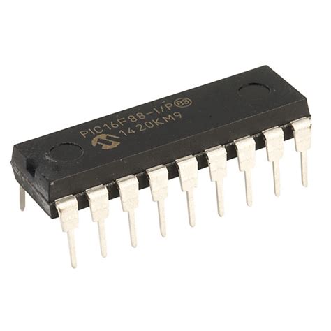 microchip pic16f88 i p microcontroller 8 bit dip18 rapid electronics