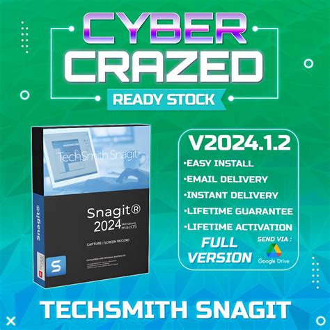 Jual Techsmith Snagit 24 1 2 Build 2333 Full Version Versi Terbaru Shopee Indonesia