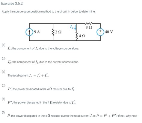 Solved Exercise 3 6 2 Apply The Source Superposition Method