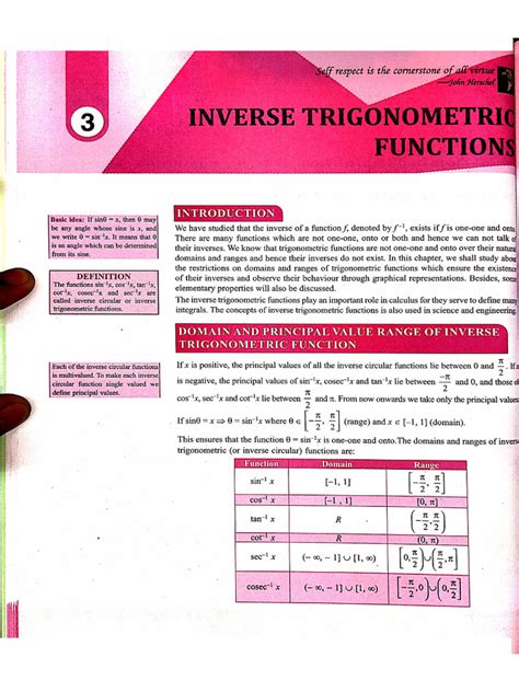 3 Inverse Trigo Calculus Pdf