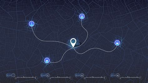 Gps 네비게이터 화면과 거리 도로 및 위치 목적지 지점 도시 평면도 응용 프로그램 및 애니메이션 벡터 그림이 분리되어 있습니다 도시 고속도로 계획최종 목적지 거리에 대한