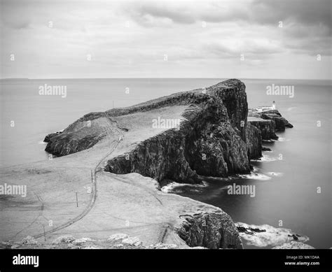 Neist Point Lighthouse In Isle Of Skye Scotland