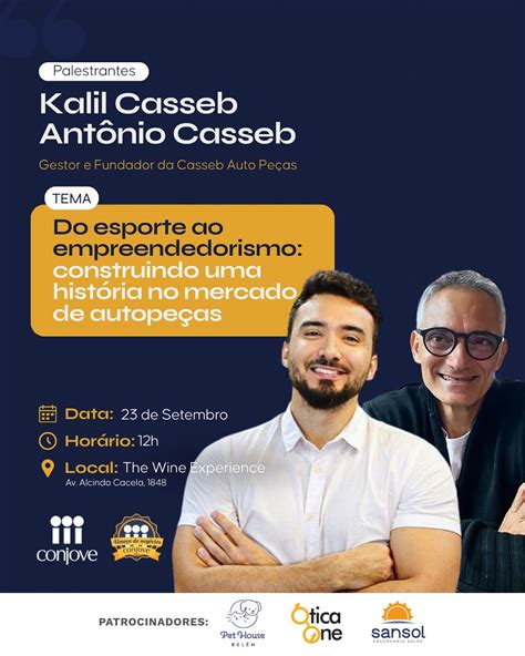 Almoço De Negócios Com Antonio Carlos Casseb E Kalil Casseb Conjove