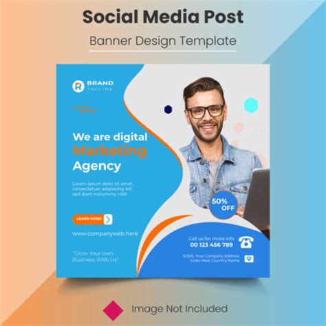 Corporate Digital Marketing Social Media Post Template Design