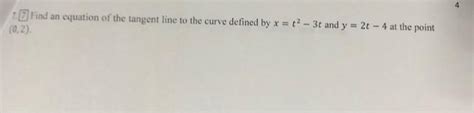 Solved W Find An Cquation Of The Tangent Line To The Curve Chegg