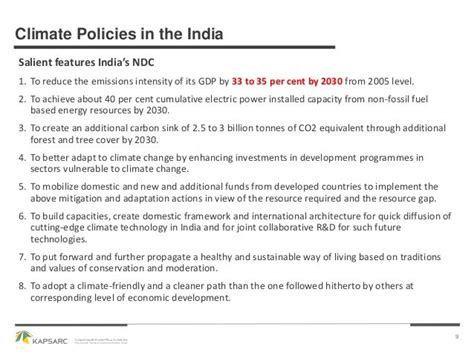 Feasibility Of Enhancing Indias Nationally Determined Contribution