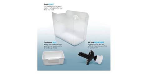Aduro Snack And Go Vent Caddy With Condiment Tray