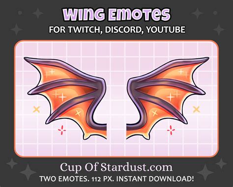 Dragon Wing Twitch Emotes Discord Emotes Youtube Emote Fantasy