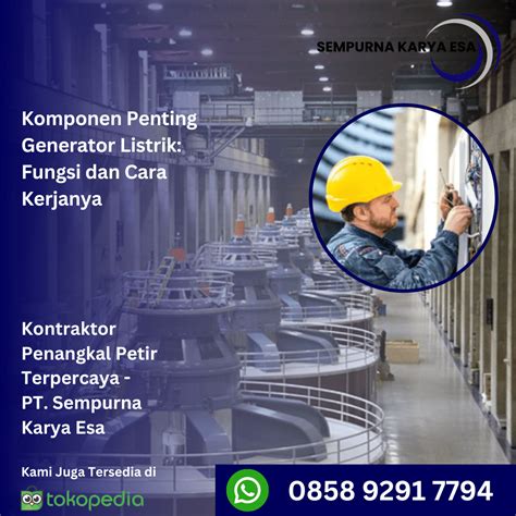 10 Komponen Penting Generator Listrik Fungsi Dan Cara Kerjanya
