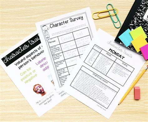 Teaching Character Traits In Upper Elementary The Friendly Teacher