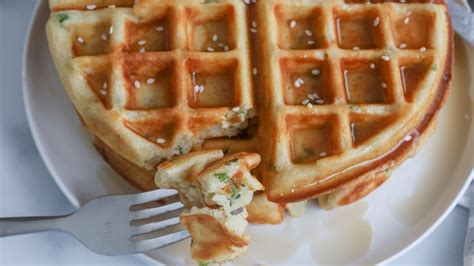 Sesame Scallion Waffles Recipe