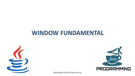 Windows Fundamental Awt Classes Youtube