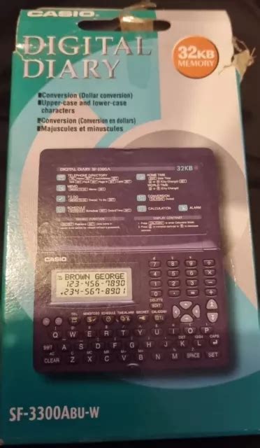 Casio Digital Diary Sf 3300a Pocket Pc 32kb Vintage Working £15 00