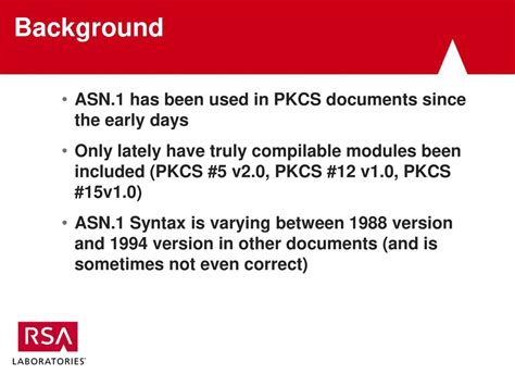 Magnus Nystrom RSA Laboratories PKCS Workshop Ppt Download