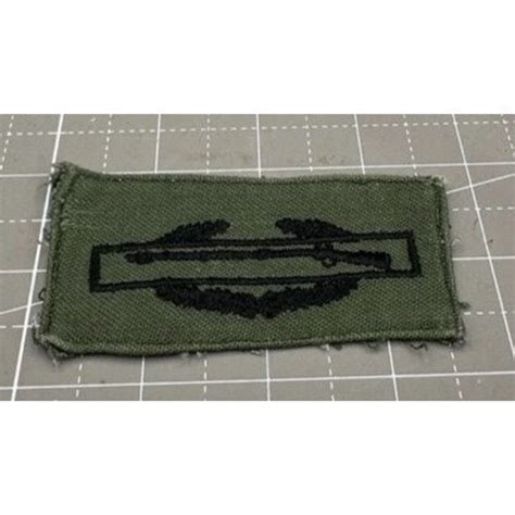 Us Army Cib Combat Infantryman Badge 1st Award Cloth Patch Green Etsy