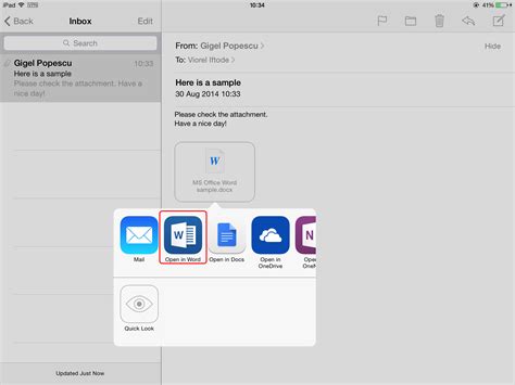 Collaborate Using Microsoft Word For IPad App On Premises Viorel Iftode