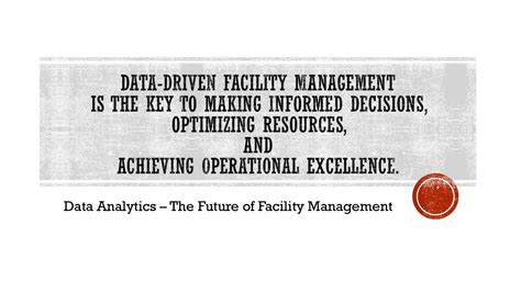 Data Analytics The Future Of Facility Management