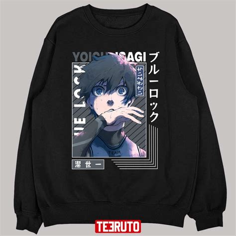 Manga Chracter Yoichi Isagi Blue Lock Retro Unisex T Shirt Teeruto