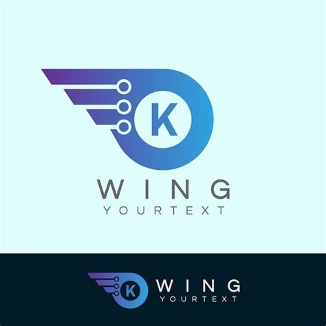 Premium Vector Robot Wings Initial Letter K Logo Design