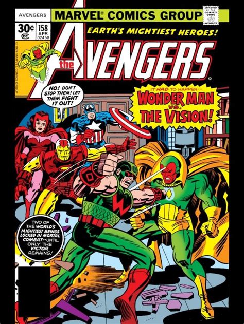 Vision Vs Wonderman An Important Chapter In Visions Identity Crisis Cool Cover By Jack Kirby