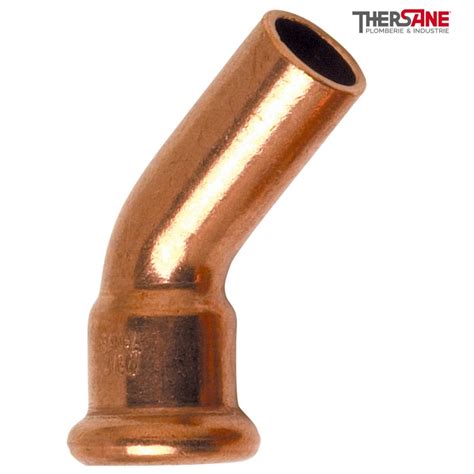 Coude 45 cuivre MF mâle femelle à sertir